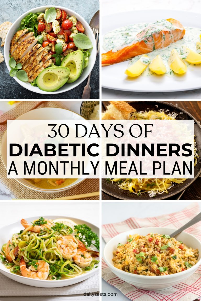 30 Days of Diabetic-Friendly Dinners: Your Monthly Meal Plan - DailyZests