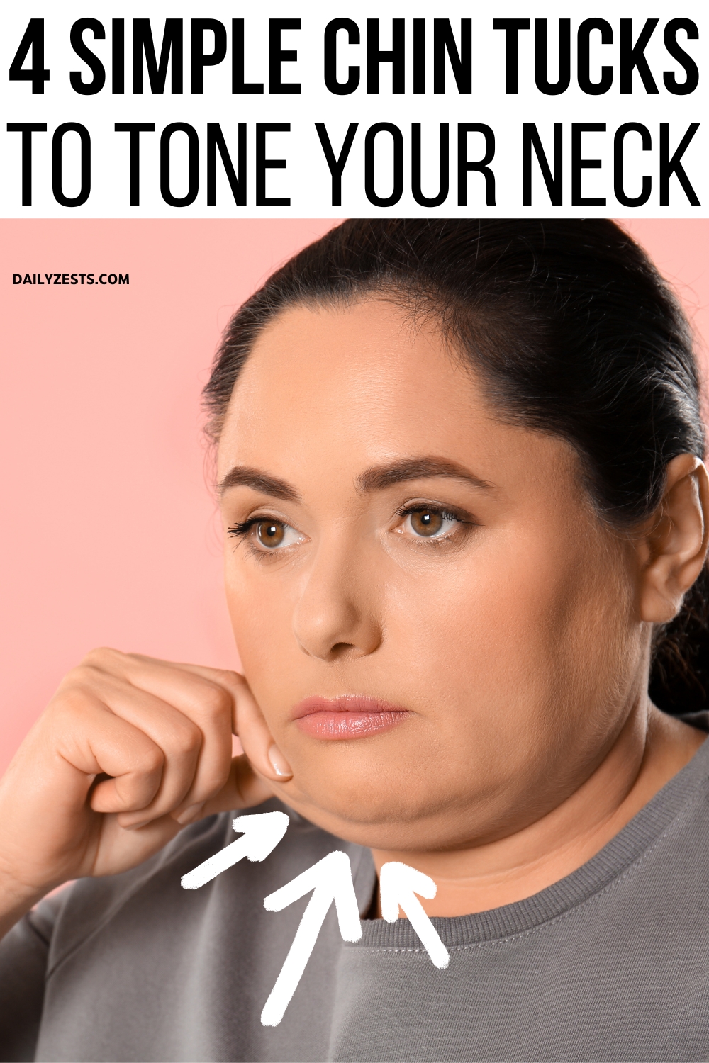 4 Easy Chin Tucks to Strengthen Neck Muscles & Reduce Double Chin ...
