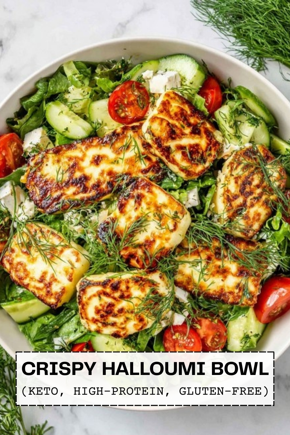 Golden Mediterranean Halloumi Salad Recipe (The 20-Minute Lunch Upgrade ...