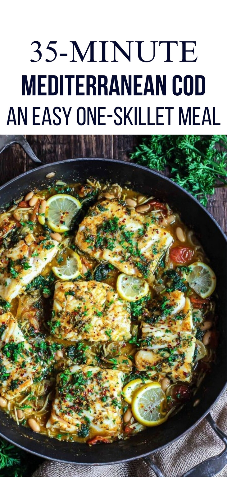 Golden Pan-Seared Mediterranean Cod Recipe (35-Minute Meal!) - DailyZests