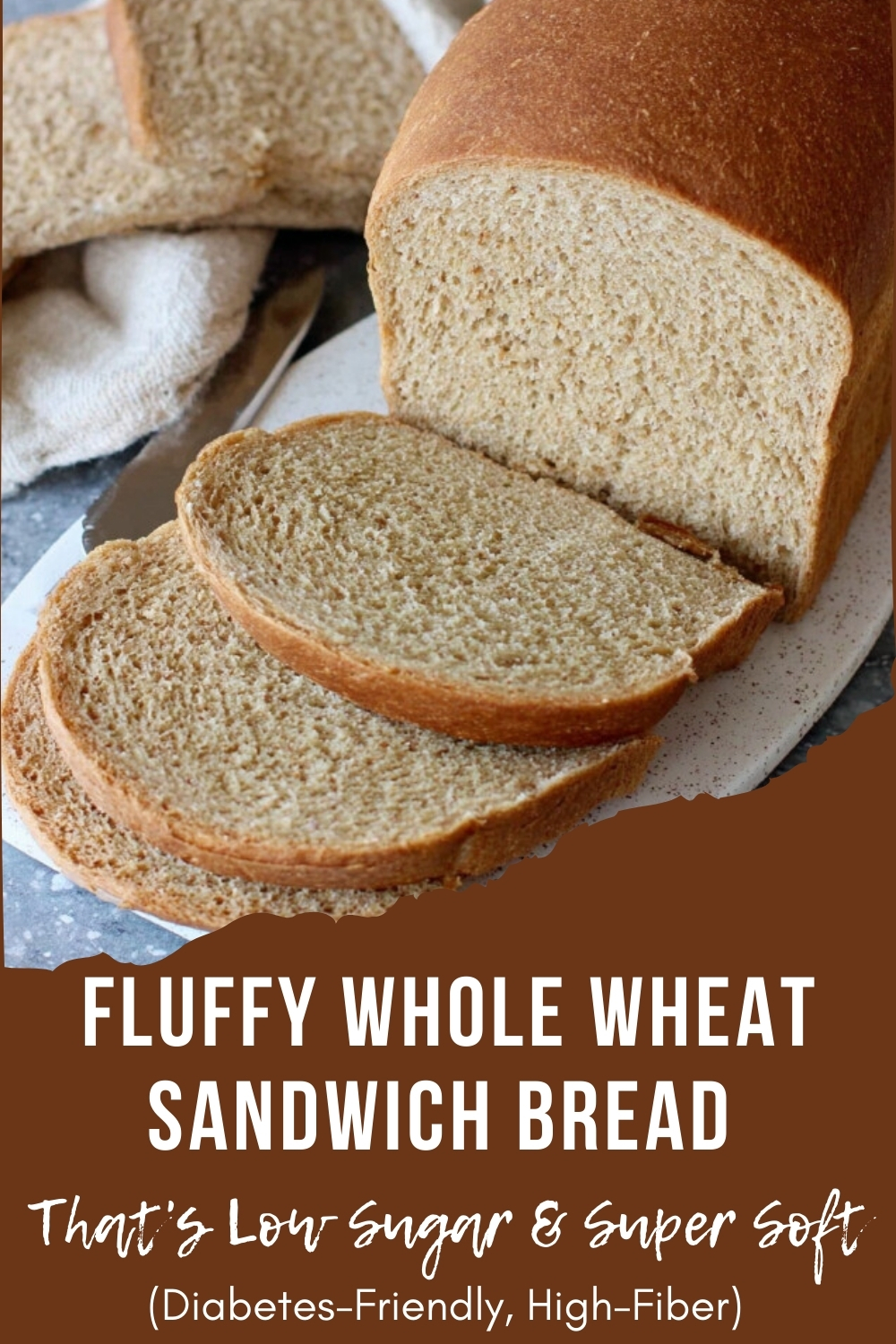 The Softest Fluffy Whole Wheat Bread Recipe (Healthy Bread That Tastes ...